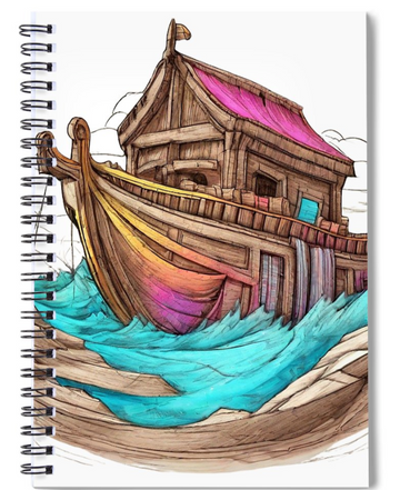 Draw Noah's Ark with Color: Step-by-Step Guide – HEART4ART.LIVE