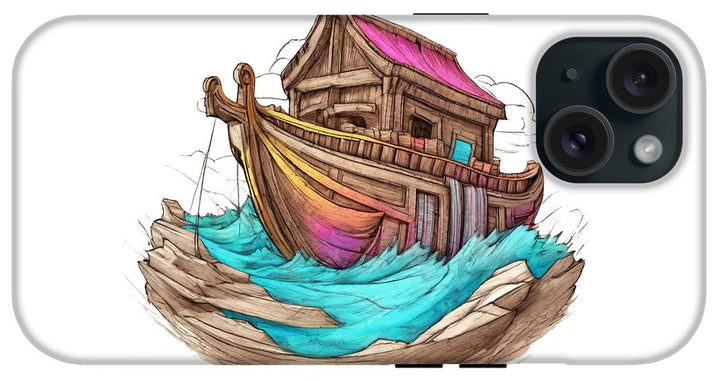 Draw Noah's Ark with Color: Step-by-Step Guide – HEART4ART.LIVE